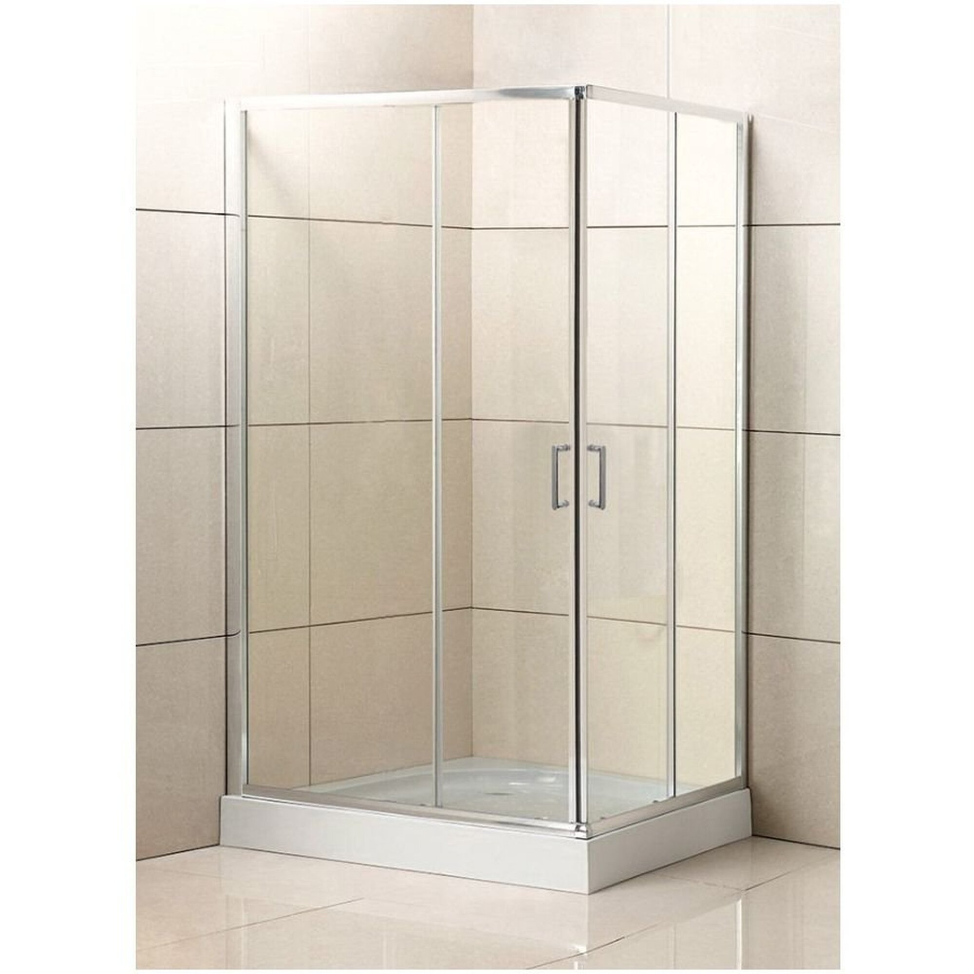 Душевой уголок BelBagno UNO-195-AH-2-120/100-C-Cr хром, стекло прозрачное 5 мм (1200х1950х1000)