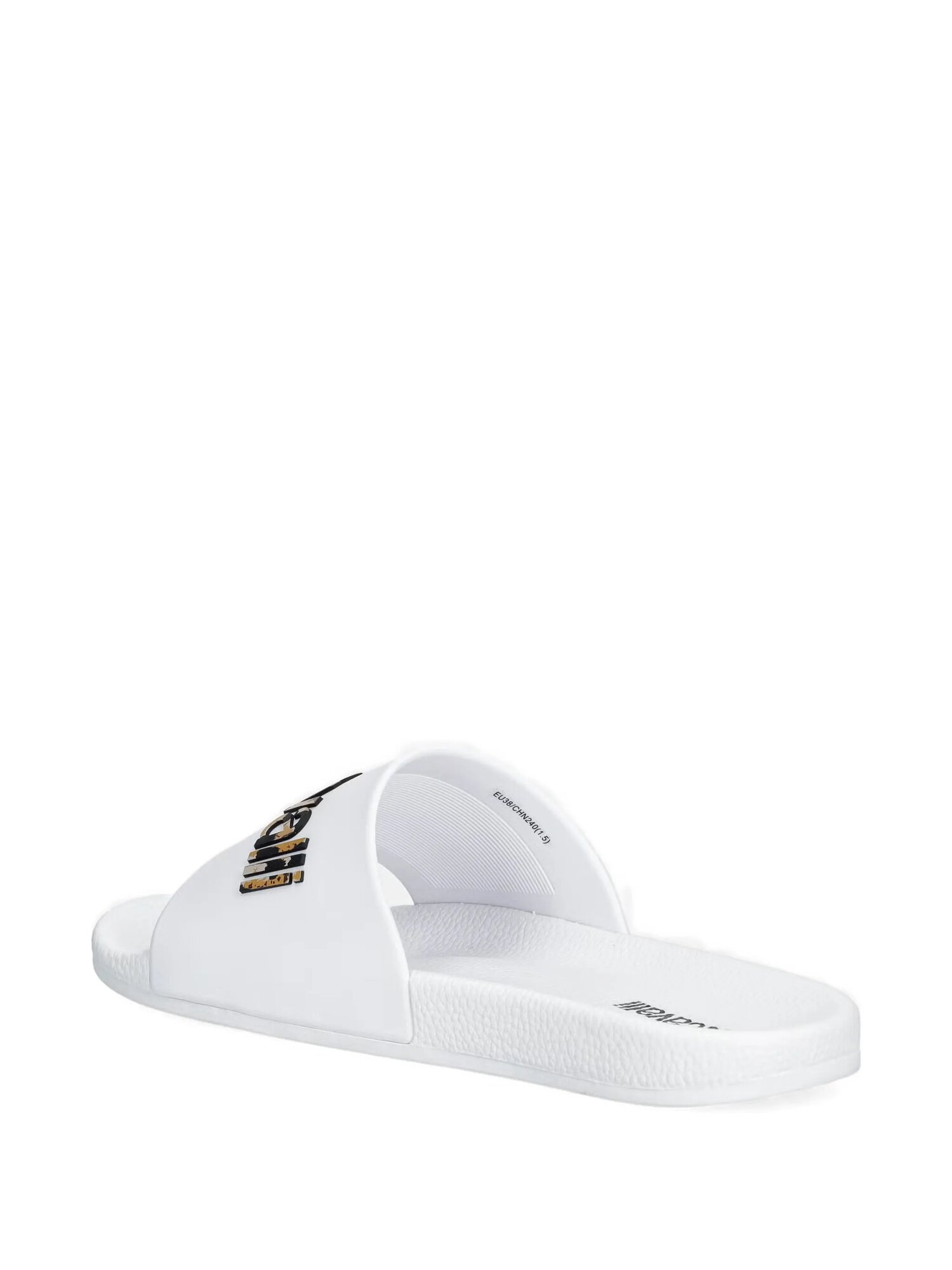 Шлёпанцы Just Cavalli Logo slides, размер 35, white — фото 1