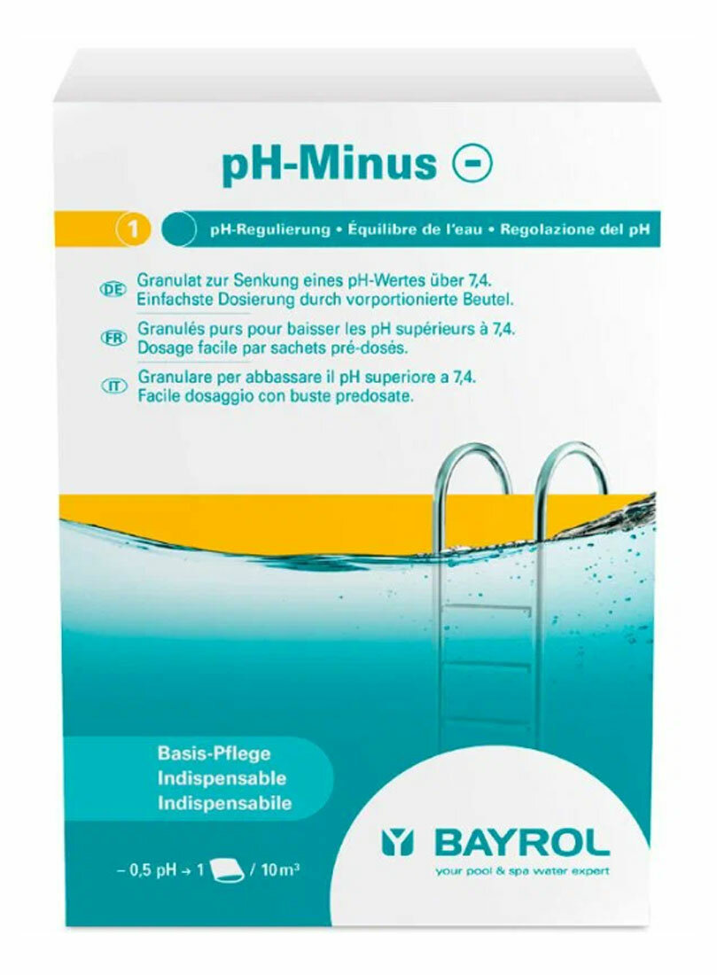 Регулятор рН-минус для бассейна порошок 0.5 кг Bayrol - Химия для дезинфекции и очистки воды бассейна