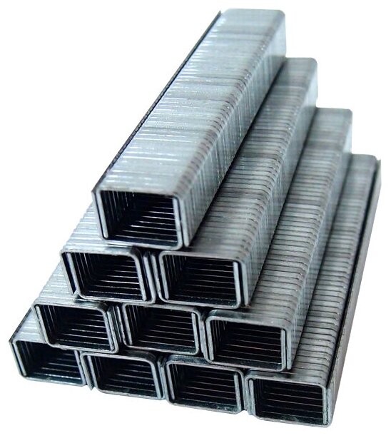 KENDO 053 скобы для степлера 10 мм, 1000 шт набор для крепежа в офисе и мастерской