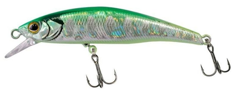 Воблер JACKALL TRICOROLL RYUSHIN 53HW 4.6g цвет FLASH GREEN BACK