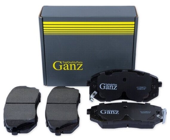 Колодки тормозные передние Ganz для HYUNDAI ix35/KIA Sportage III/Type Mando, 4 шт