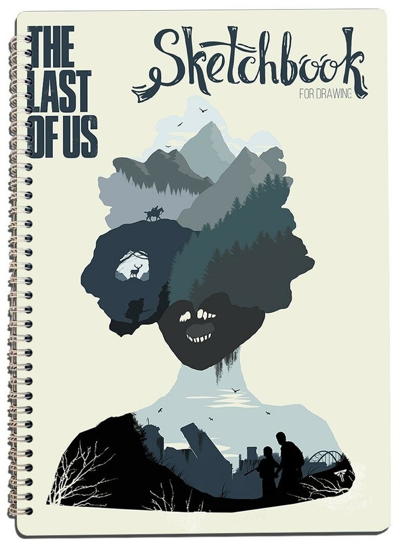 Скетчбук А4 50 листов Блокнот для рисования игры ласт оф ас the last of us последний из нас - 1094