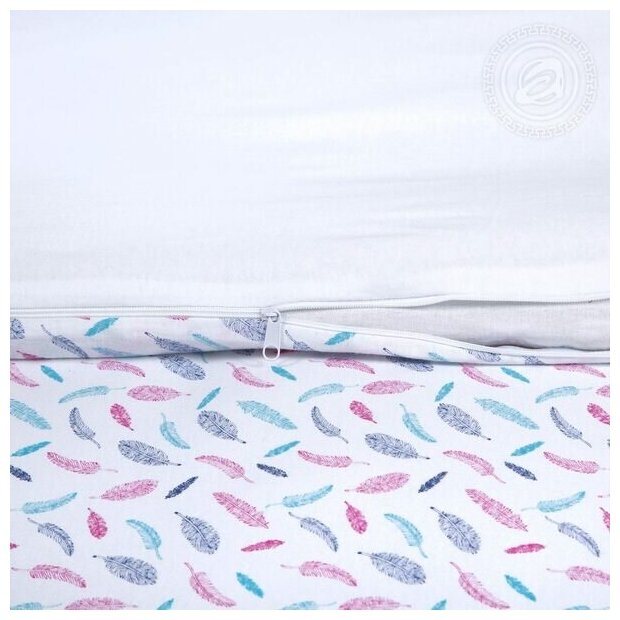 Пододеяльник Трикотажный на Молнии "Перышко" Евростандарт (205х215)