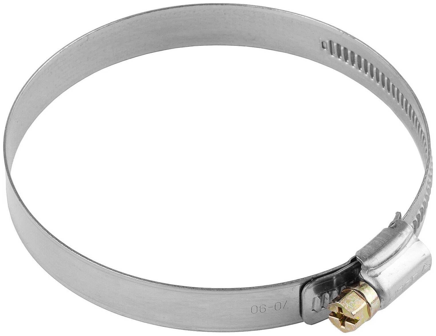 Хомуты, нерж. сталь, накатная лента 12 мм, 90-110 мм, 50 шт, ЗУБР Профессионал