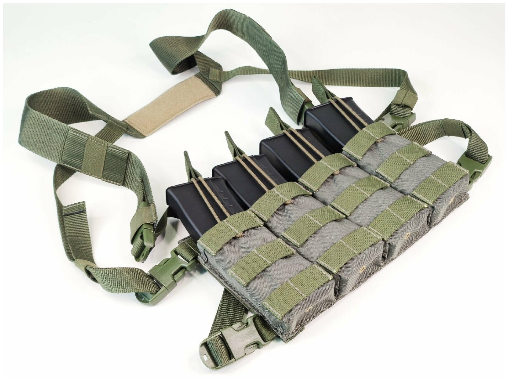 Нагрудник облегченный (4 маг.) с лямками "Стандарт"(VG-02-04) Олива Кордон 1000D