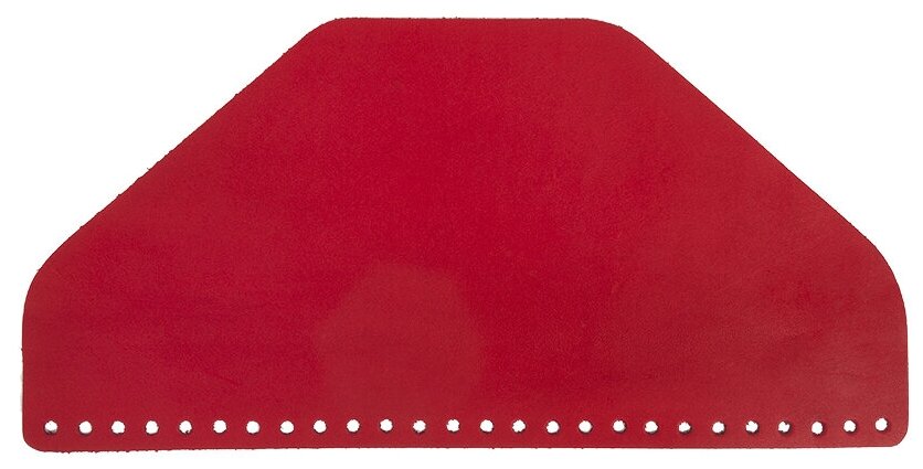 Клапан для вязаной сумки, кожа "Gamma" ZKS-003 1 шт. № 003 Красный