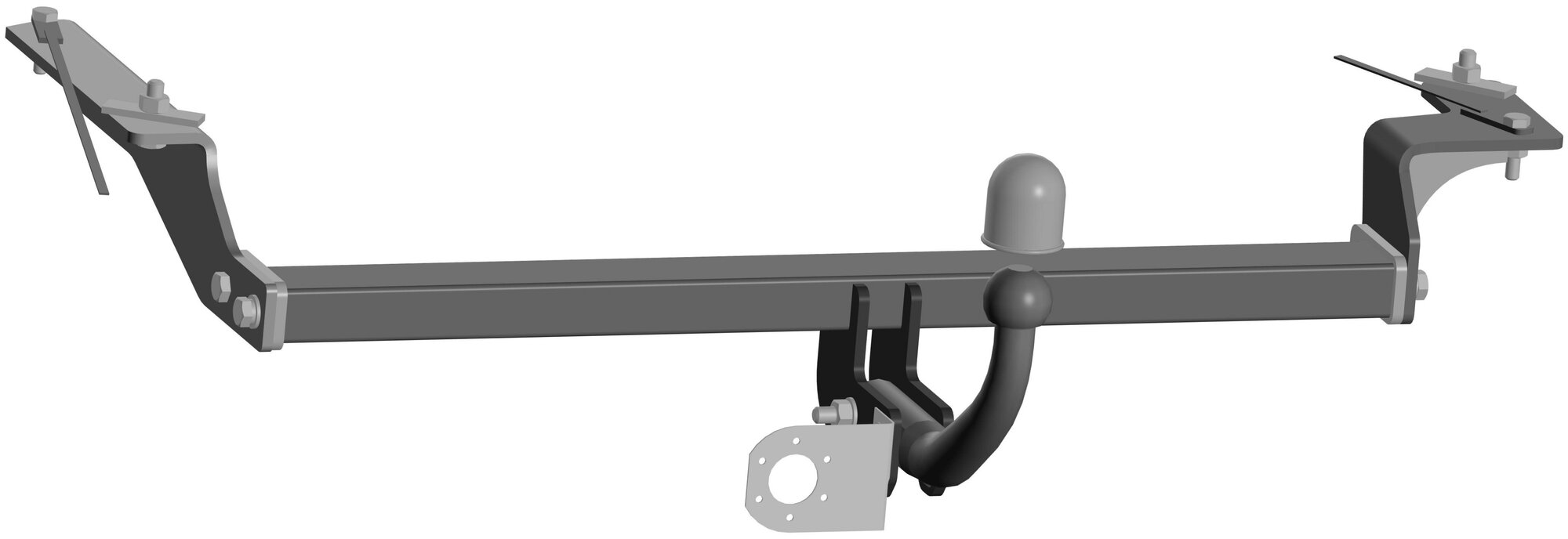 Фаркоп (ТСУ) на Москвич 3 SUV 2022-/ JAC JS 4 SUV 2022- без электрики