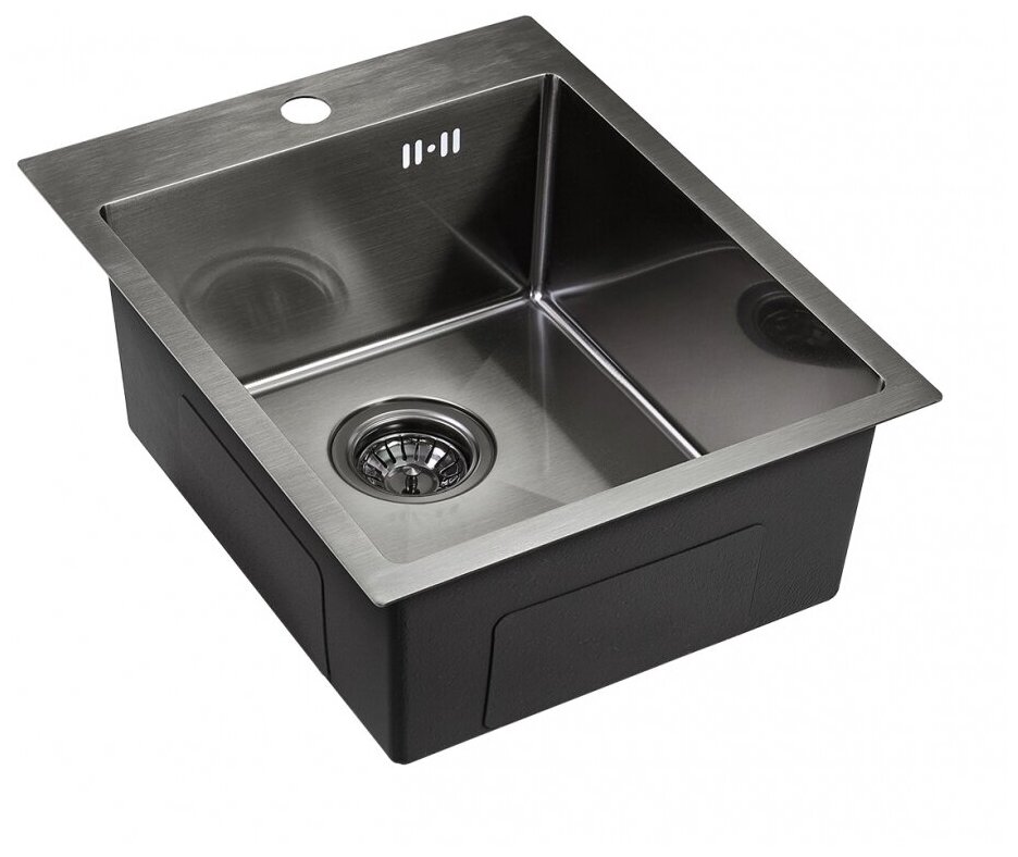 Кухонная мойка EMAR EMB-128A PVD Nano Dark