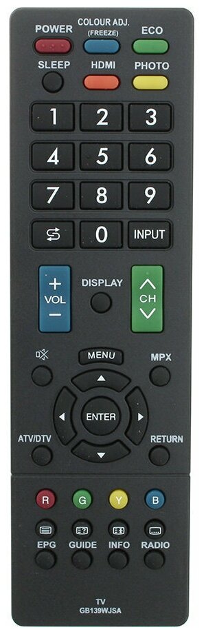 Пульт к Sharp GB139WJSA box LCD TV