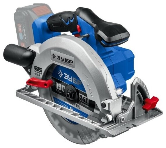 Пила циркулярная аккумуляторная Зубр CPB-190, без АКБ и ЗУ