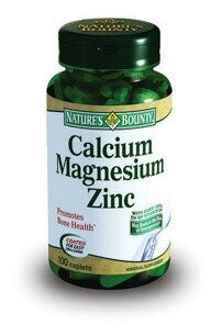 Нэйчес баунти кальций магний цинк для здоровья кожи, волос и зубов таб №100