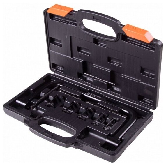 Рассухариватель клапанов Affix AF10310006C универсальный, струбцина, кейс, 10 предметов