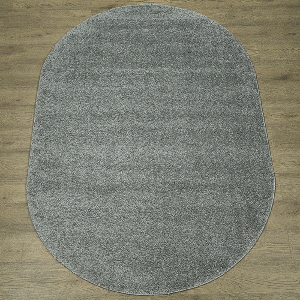 Ковер комнатный овальный 42800 49022 80х150 см, с длинным ворсом, с ворсом, на пол, интерьерный, в прихожую, в детскую, в гостиную, прикроватный