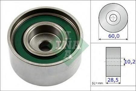 Ролик приводного ремня MITSUBISHI L200 2.5 DI-D 05 INA 532059910