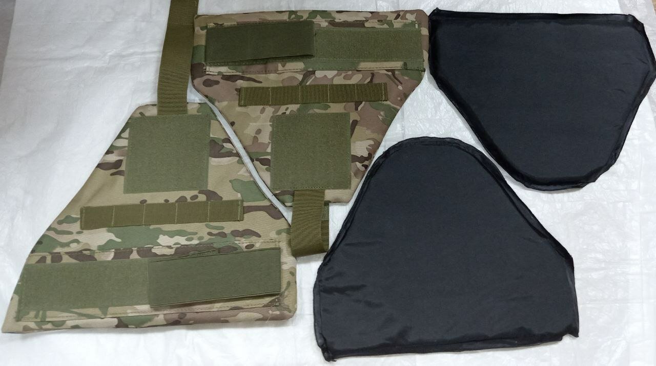 Универсальная защита плеч с баллистическим пакетом С2, наплечники тактические, мультикам, cordura