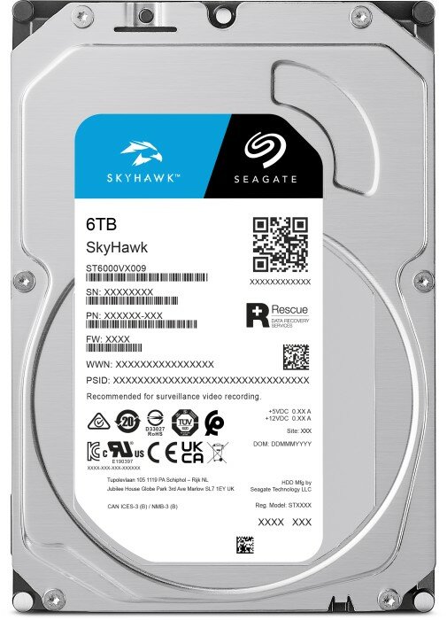 Жесткий диск 6000Gb Seagate SkyHawk ST6000VX009