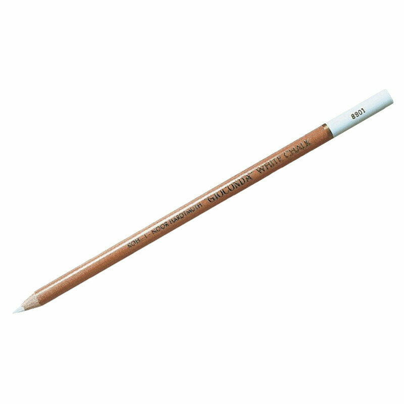 Мел художественный Koh-I-Noor "Gioconda 8801", карандаш, белый, заточен, 321840