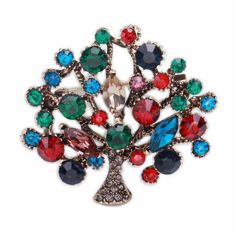 Брошь, стразы