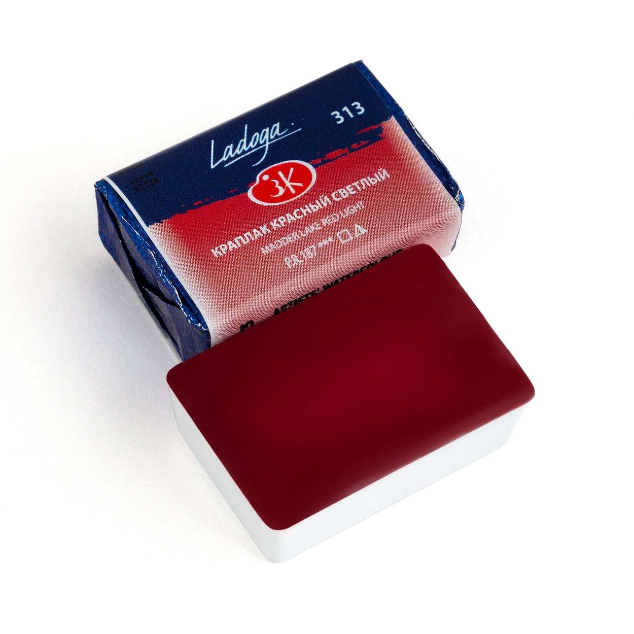 Акварель ладога цв.№313 краплак красный светлый кювета 2,5мл