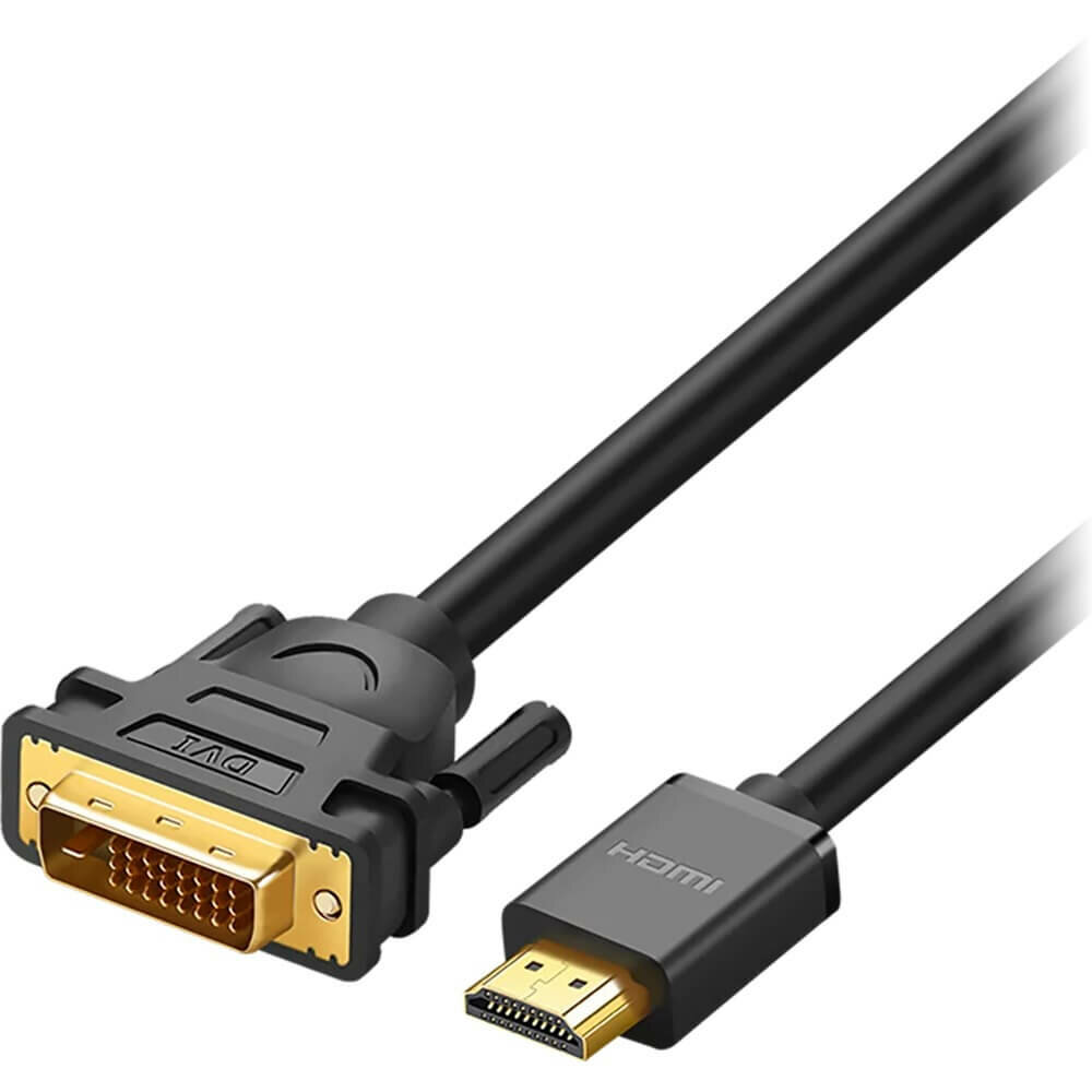 Кабель для компьютера HDMI Ugreen HD106 (10136) HDMI-DVI 3 м, чёрный