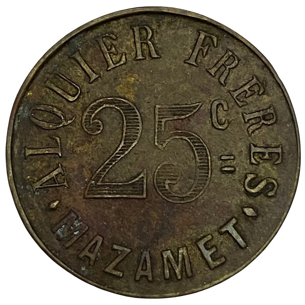 Франция, Мазаме 25 сантимов 1917 г.