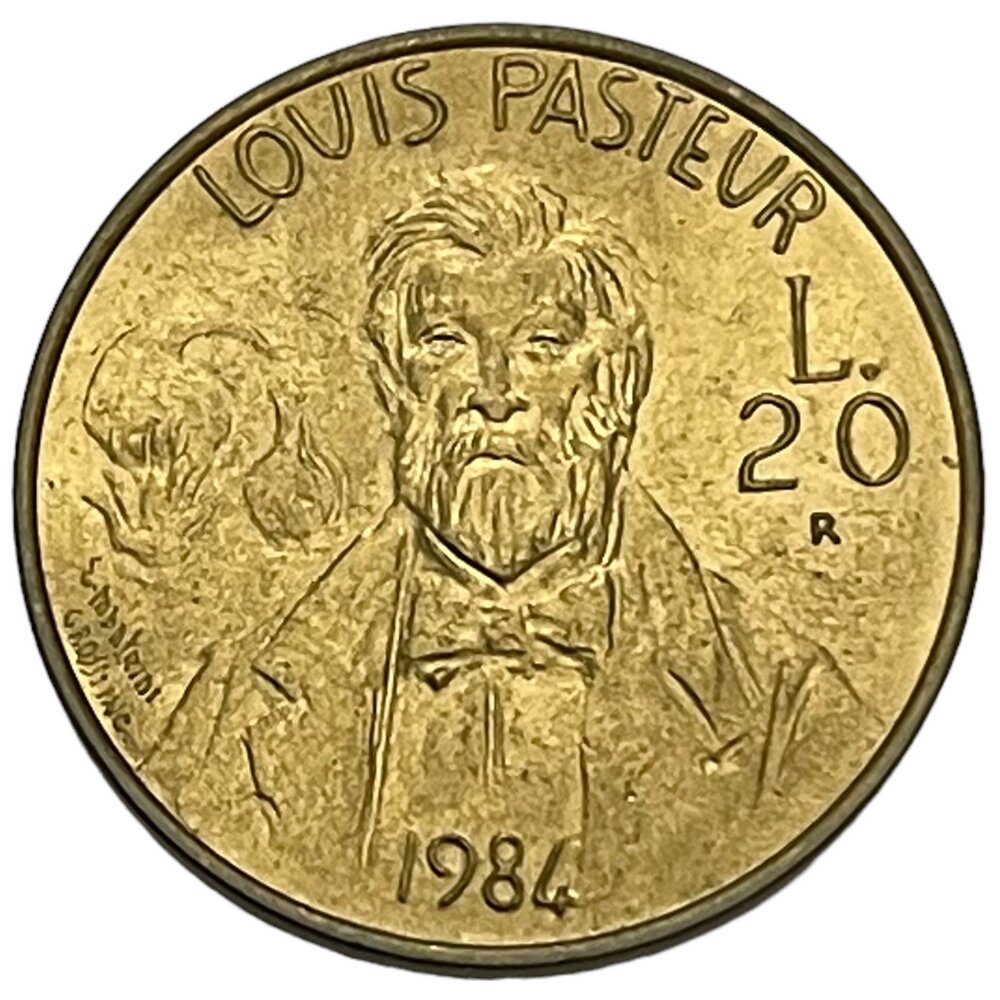 Сан-Марино 20 лир 1984 г. (Наука для человечества - Луи Пастер)