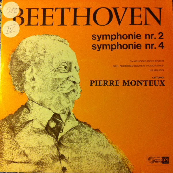 Ludwig van Beethoven, Pierre Monteux 'Symphonie Nr. 2, Symphonie Nr. 4' LP/1978/Classical/Germany/Nm