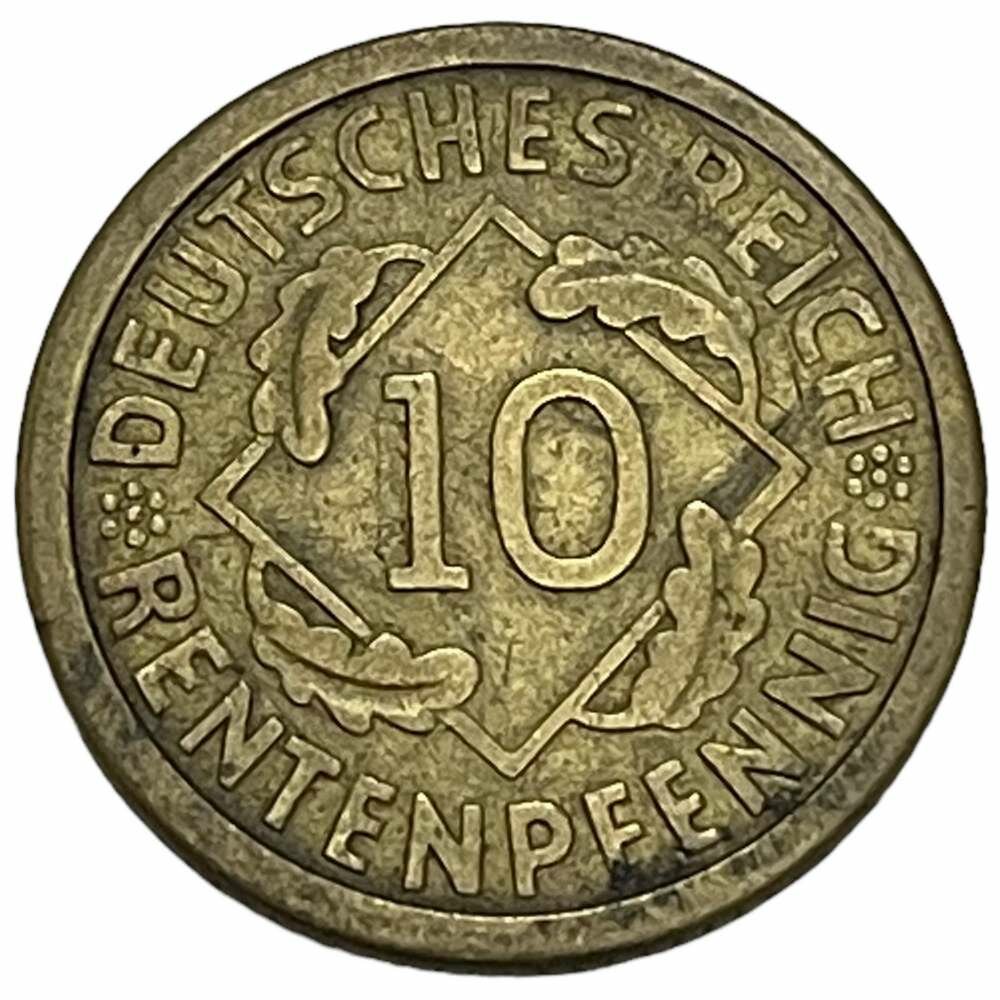 Германия, Веймарская республика 10 рентенпфеннигов 1924 г. (A)