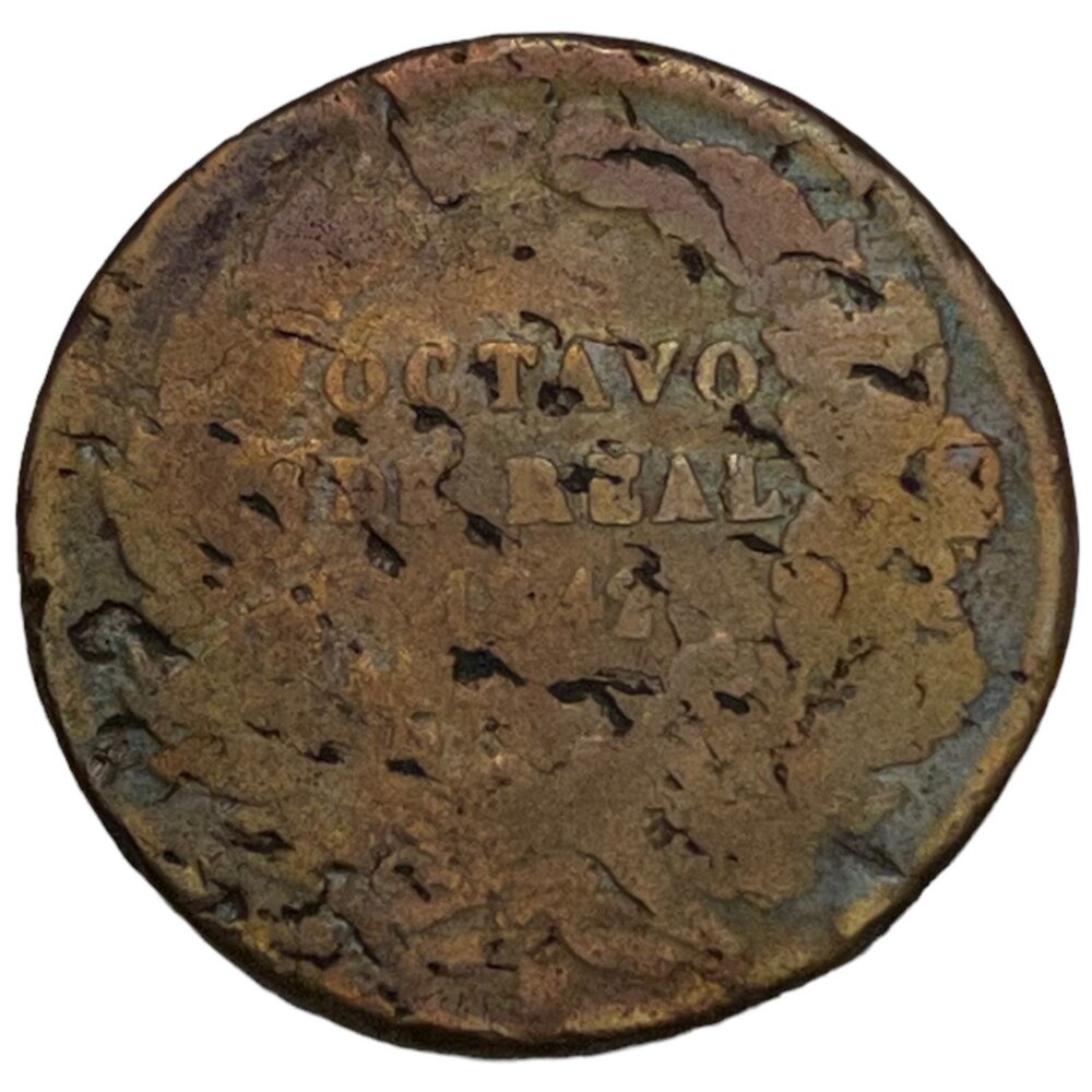Мексика 1/8 реала 1842 г.