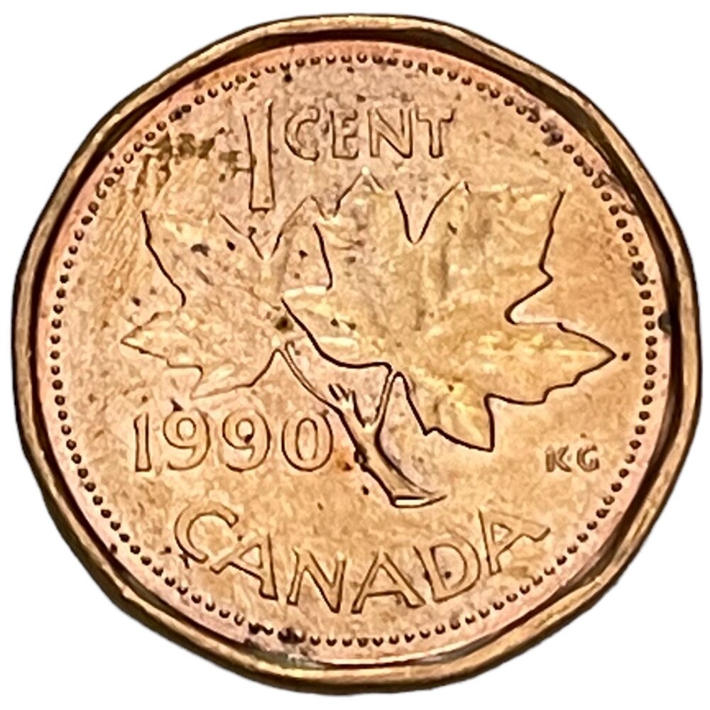Канада 1 цент 1990 г.