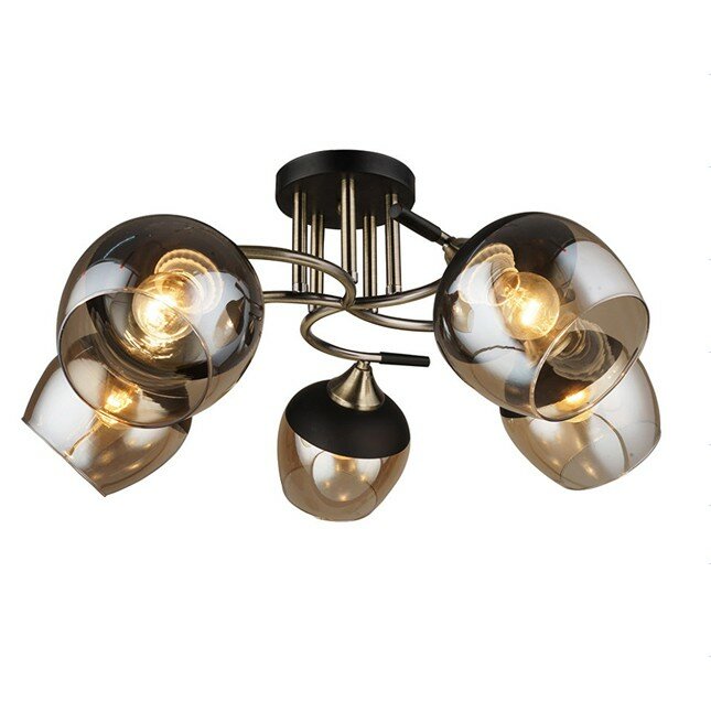 Люстра AURA S0040-5 AB+BK