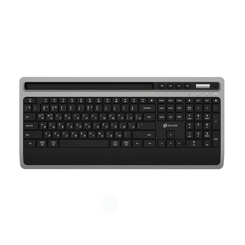 Купить Клавиатура Oklick Оклик 860S серый/черный USB беспроводная BT ...