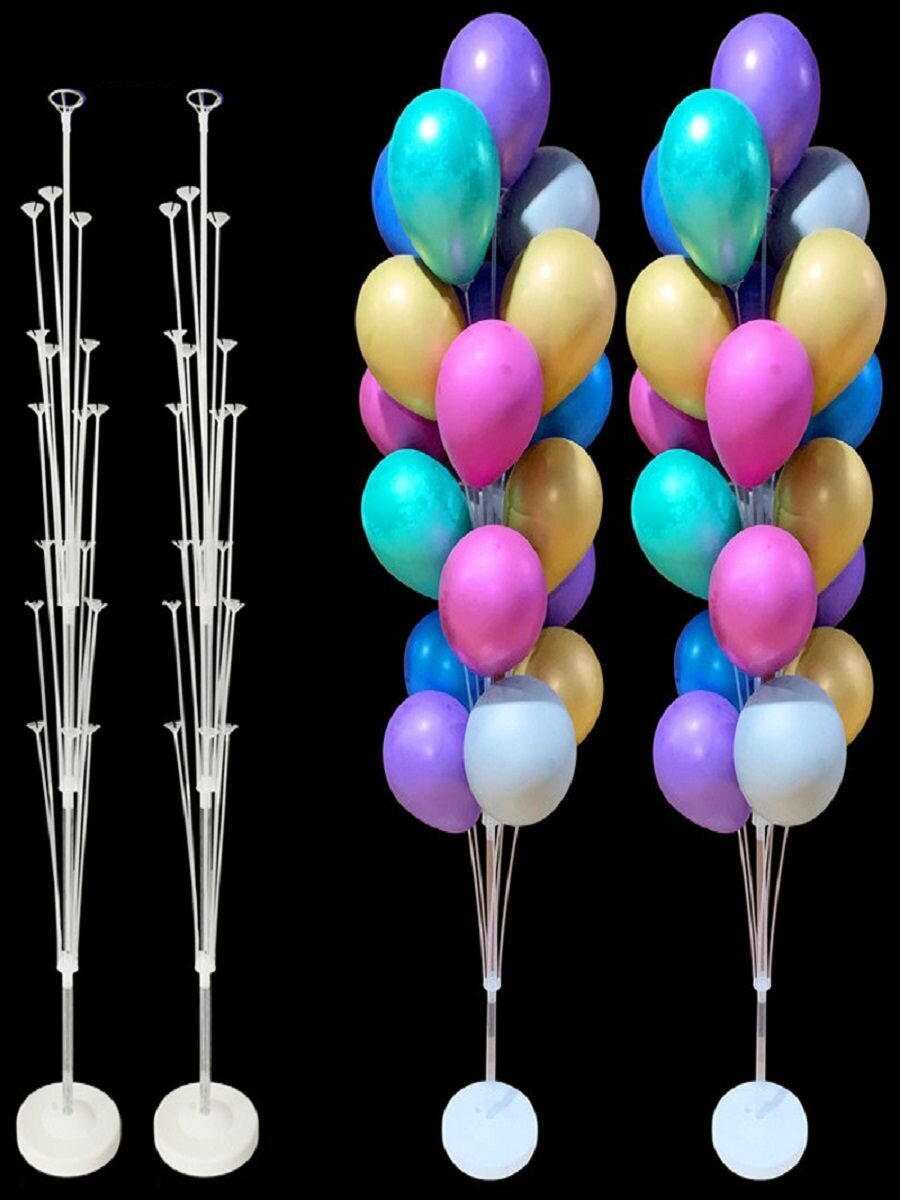 Набор 2 шт: Стойка-подставка для 19 воздушных шаров