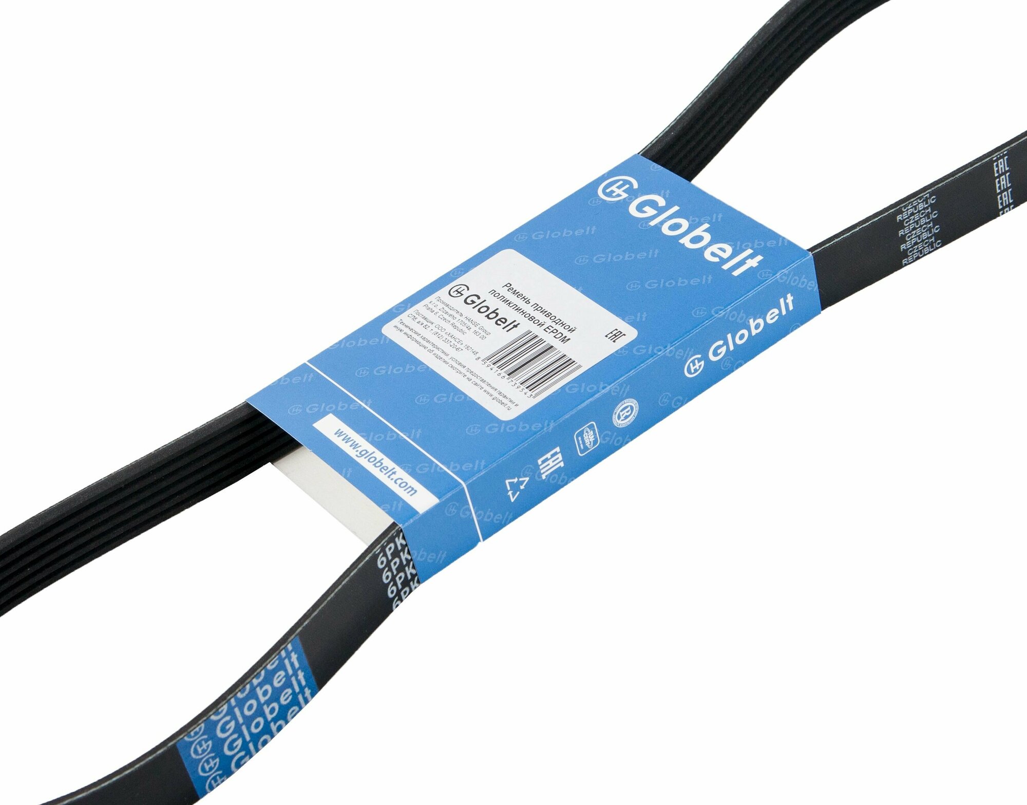 Ремень поликлиновой ( ручейковый ) Globelt 6PK742 EPDM