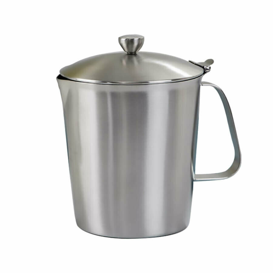 Питчер (молочник) с крышкой 500 мл, нержавеющая сталь, вспениватель молока