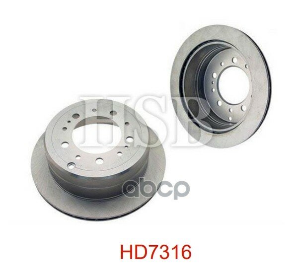 Диск тормозной задний TOYOTA: LAND CRUISER 100 98-, LEXUS: LX470 98-07 HSB арт. HD7316