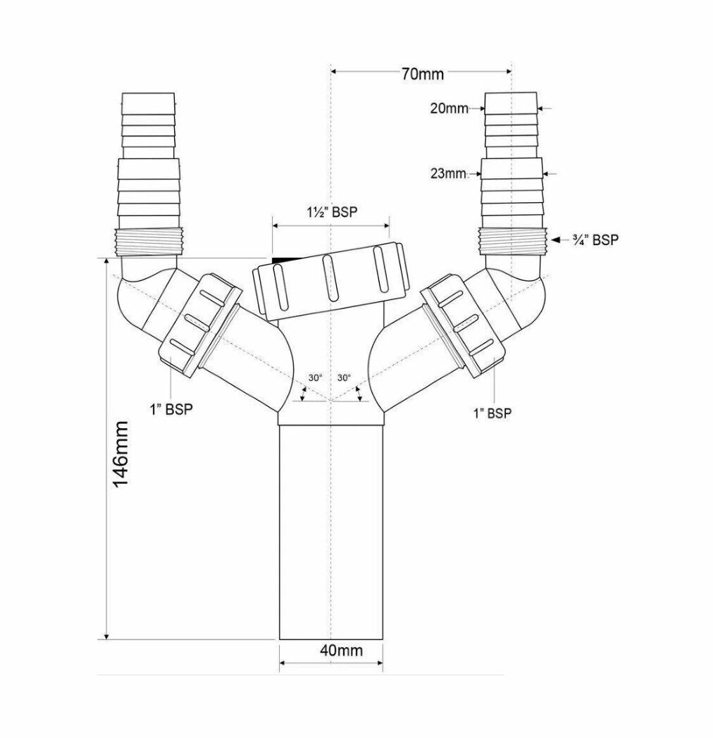 Носик для сифона McAlpine TEE4 — фото 1