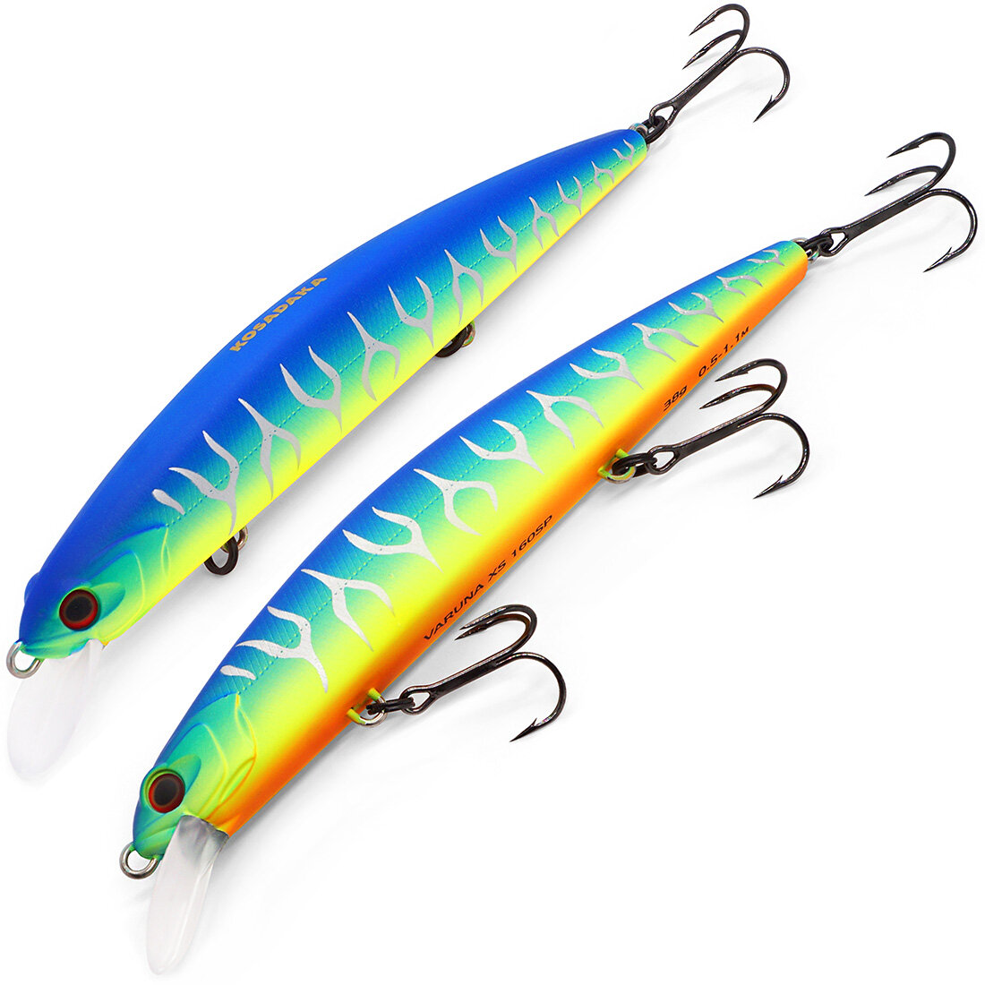 Воблер Kosadaka Varuna XS 160SP суспенд, 160мм, 38г, 0.5-1.1м; REV