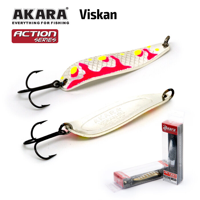 Блесна колебалка Akara Action Series Viskan 80 21 гр. 3/4 oz. AB87