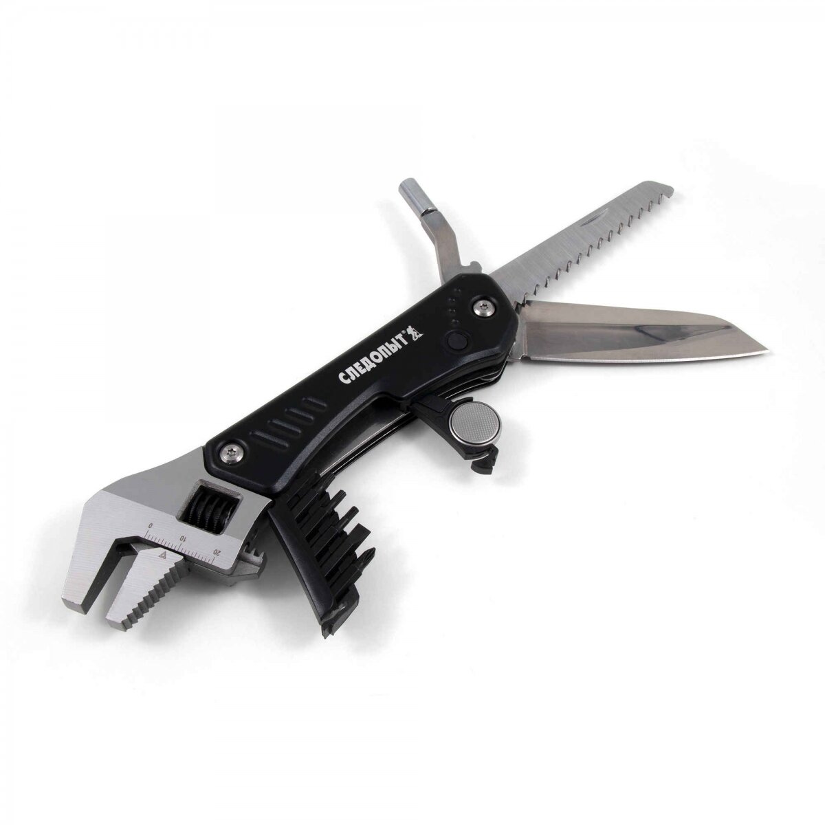 Мультитул (гаечный ключ) "следопыт-urban", 160х40х18 мм, 7 предметов, с набором бит, в чехле, на блистере PF-MT-23