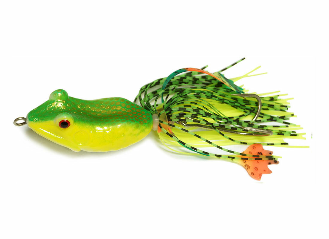 Приманка Kosadaka тверд. оснащ. плав. Лягушка-глайдер с лапками (двойник) LF25 45mm, 10g, цвет C62