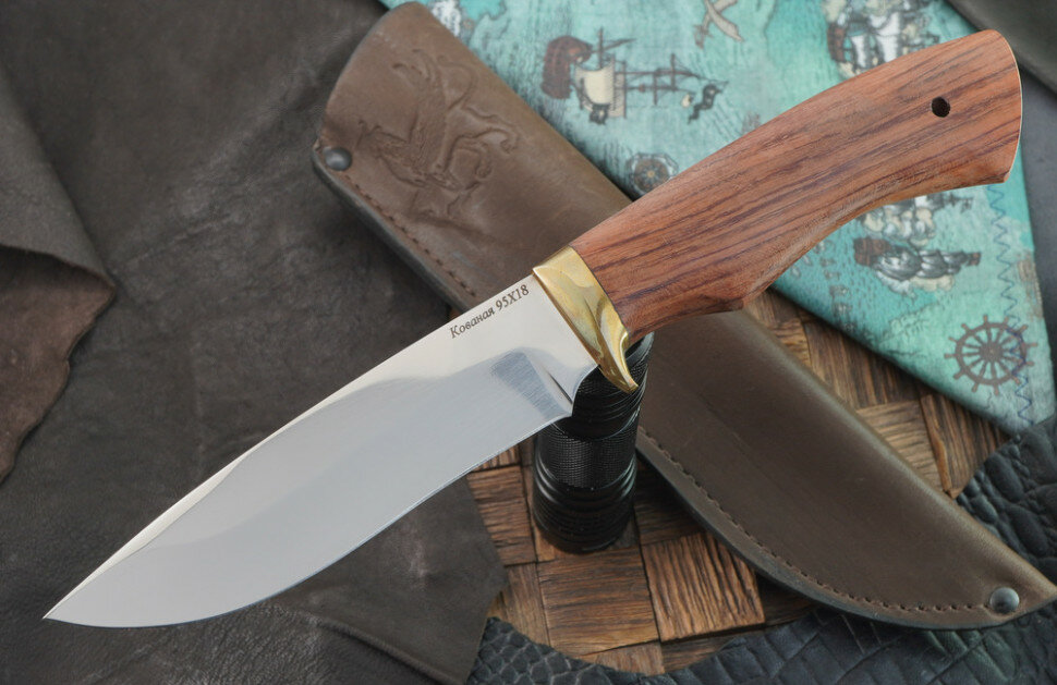 Исток нож Лорд (95Х18, стабилизированная древесина)