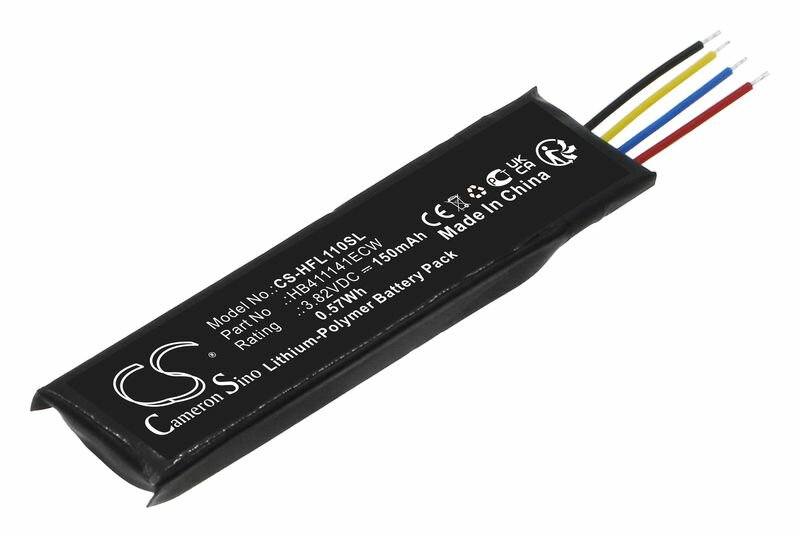 Аккумулятор Cameron Sino для наушников Huawei FreeLace Pro, p/n: HB411141ECW, 150мАч