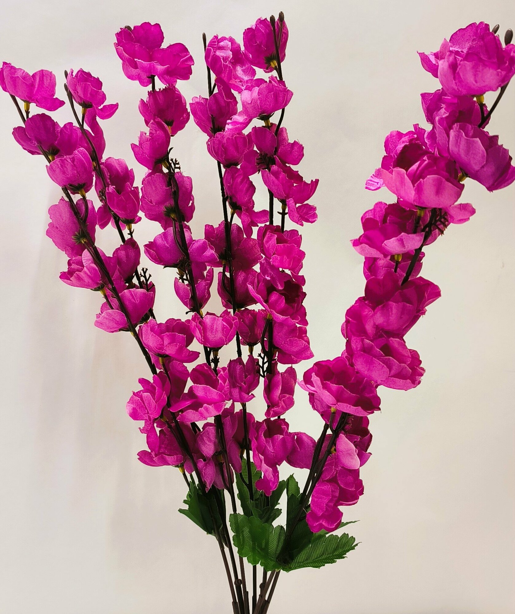 Цветок искусственный. "Ветка Сакура". Высота 55см. 7 стеблей. Цвет сиреневый