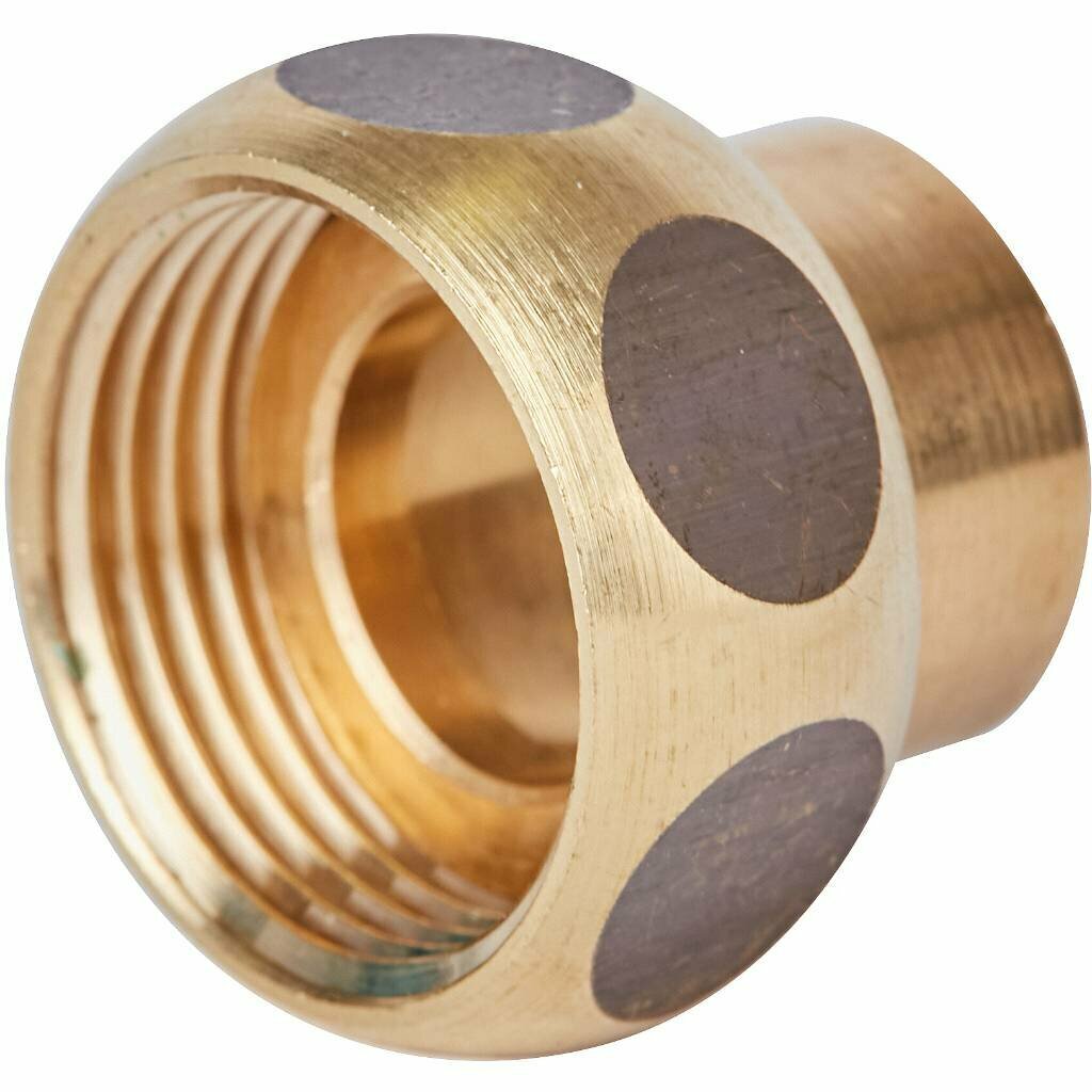 Муфта (американка) 18x3/4" (ВР) с накидной гайкой под пайку SANHA бронзовая 143591834