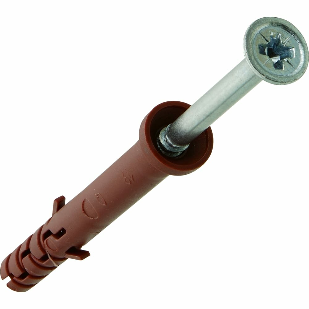 Усиленный нейлоновый дюбель-гвоздь европартнер multi pro lk, цилиндрическая манжета, 6x60 мм, 25 шт. B7 0012