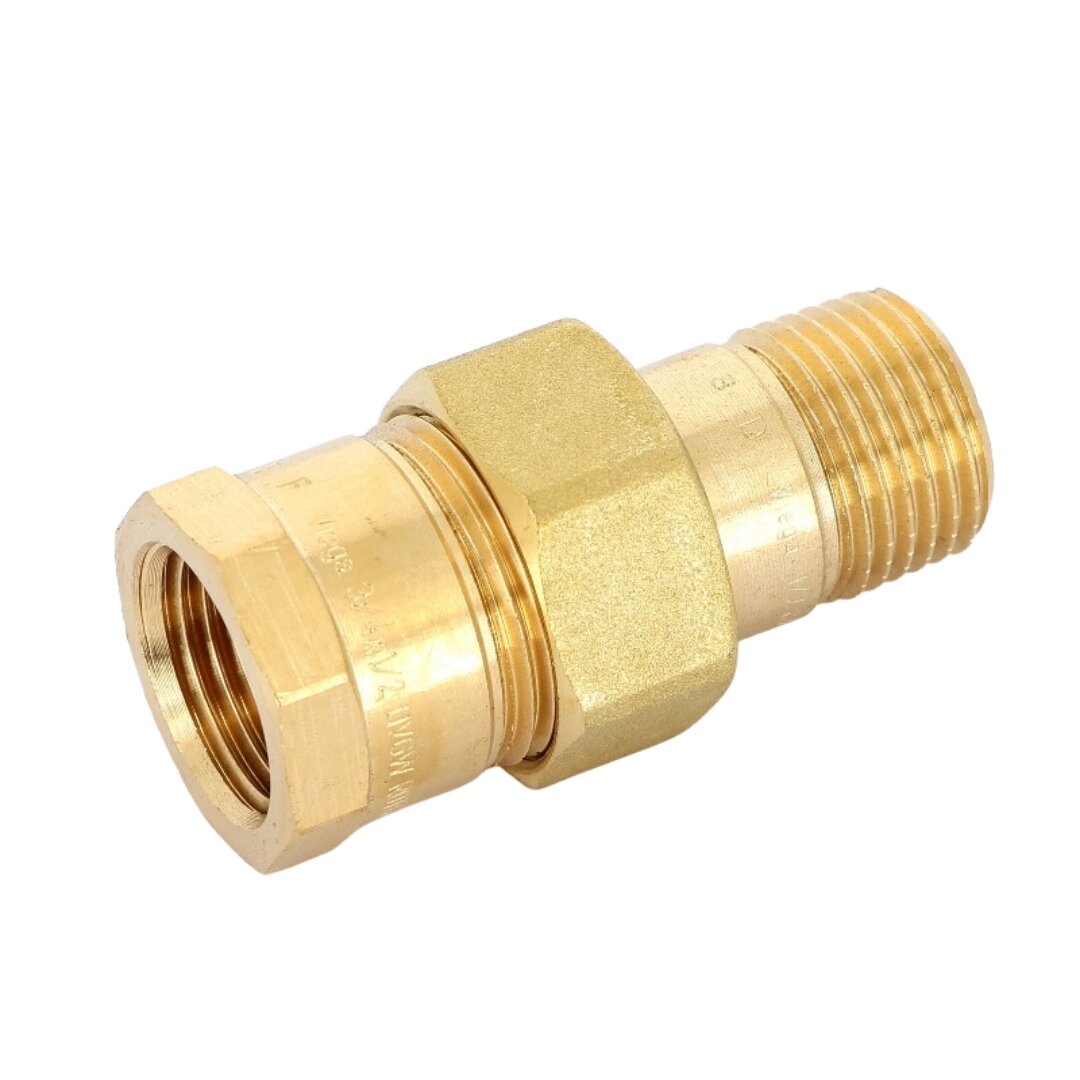 Американка резьбовая ВН 1/2" с плоским уплотнением бронза VIEGA (271374)