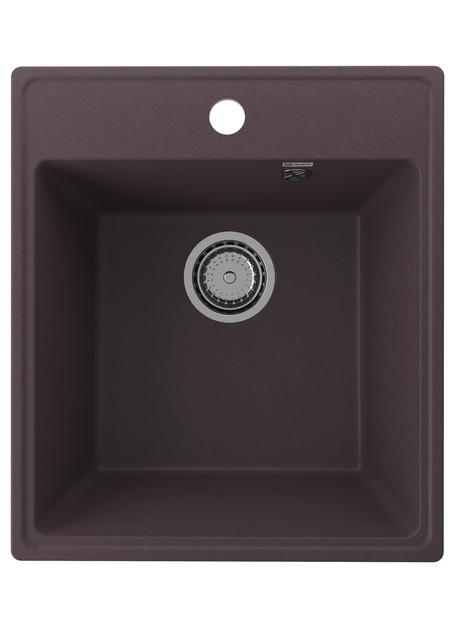 Кухонная мойка Ulgran Quartz 43 см Forte 425-06 коричневая