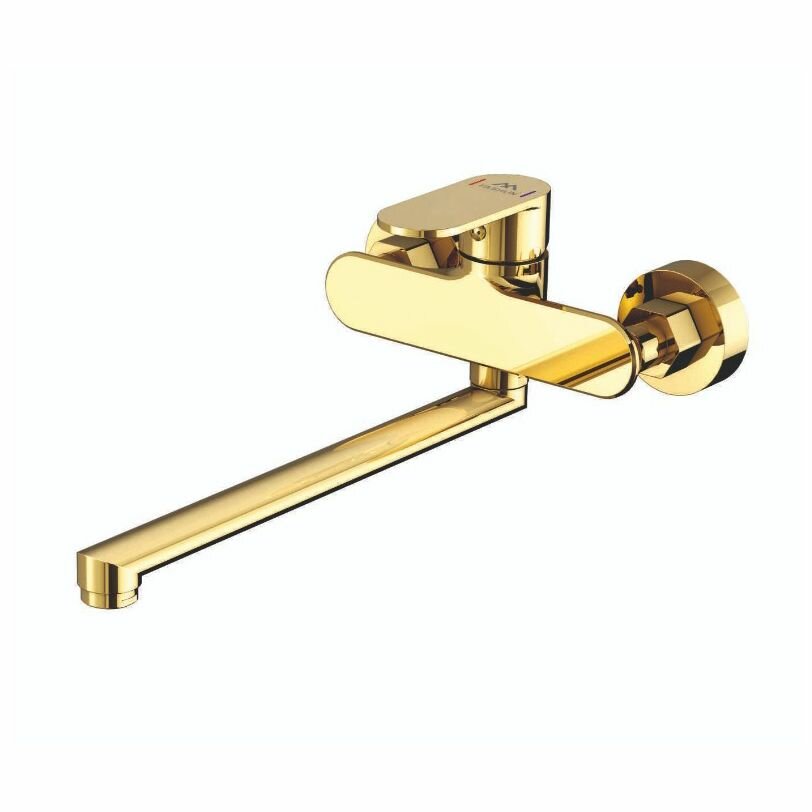 Смеситель Fashun (Фашун) для кухни, умывальника, золото (A4685-35) настенный